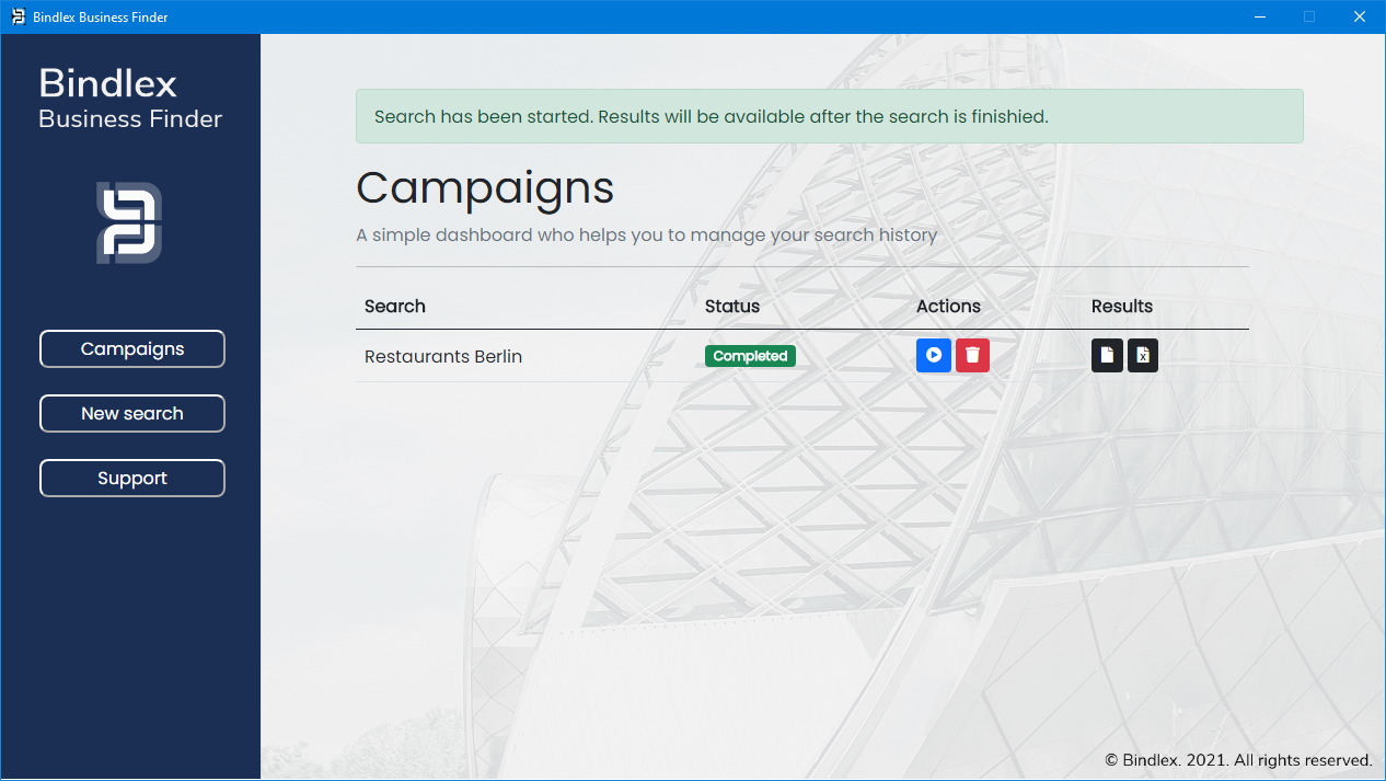 Bindlex Business Finder - Advanced program for extracting business data. by BDX_AI